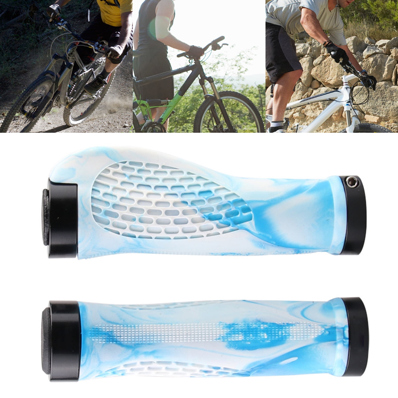1Pair Mountain Bike Bicycle Handlebar Protective Covers Lock Grips ...