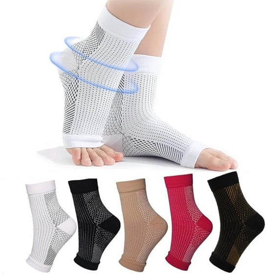 1Pair Neuropathy Socks Ankle Protector Anti Fatigue Compression Foot ...