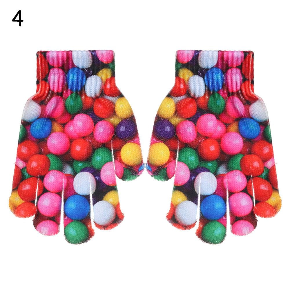 1Pair New Warm Fashion Cute Kitty Pet Gloves Knitted 3D Animal Print 4 ...