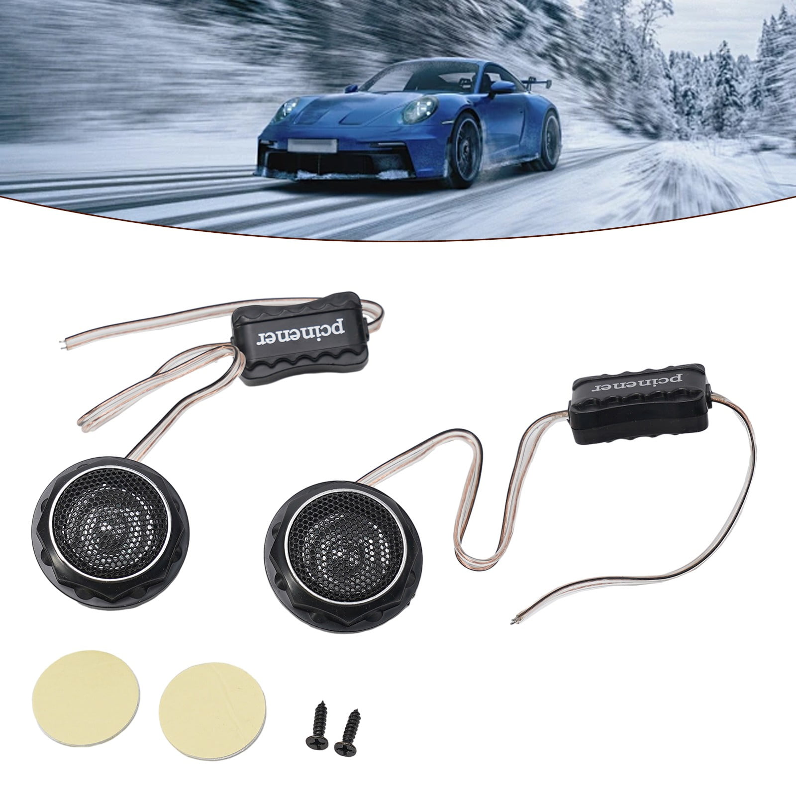 1pair No Magnetic Field Integrated Crossover Speaker Efficient Dome ...