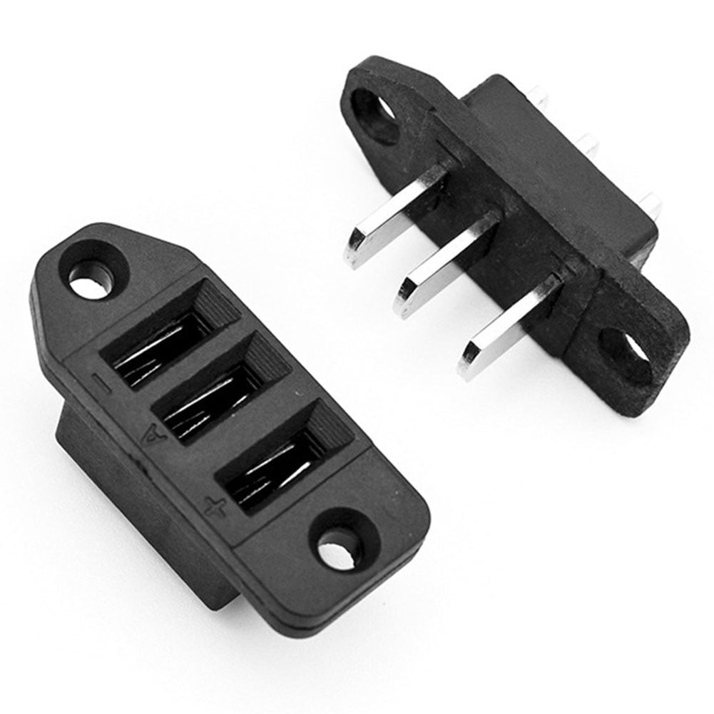 1Pair Of Scooter 3Pin Battery Connector 3-Pin Power Battery Interface ...