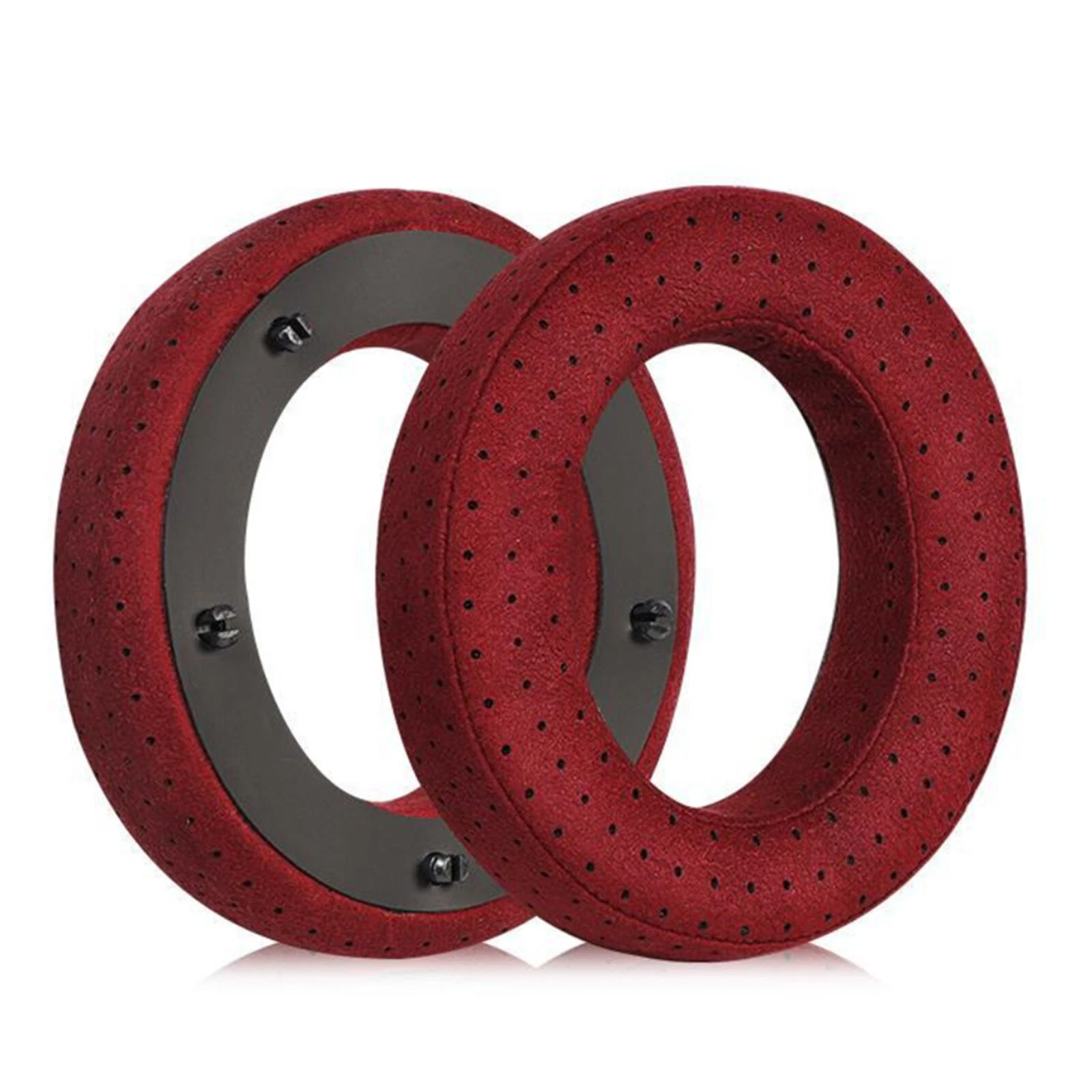 1Pair Red Replacement Ear Pads Cushions Earmuff For Focal Clear Mgpro ...