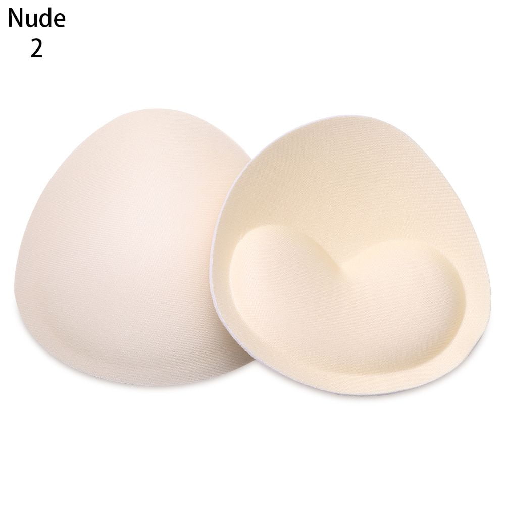 1pair Removeable Push Up Cups Women Summer Sponge Foam Chest Cup Bra Pads Insert Pad Breast Bras