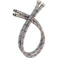 1Pair Single Head Cold and Hot Water Inlet Pipe Stainless Steel Woven ...