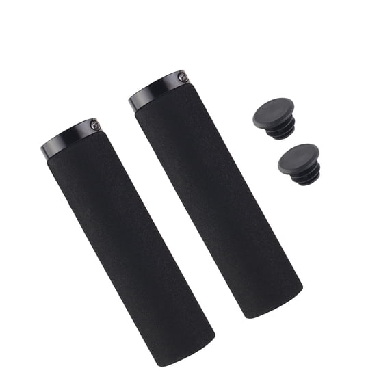 1Pair Soft Shock Absorption Handle Rod Cover Nonslip Foam Bike Handle ...