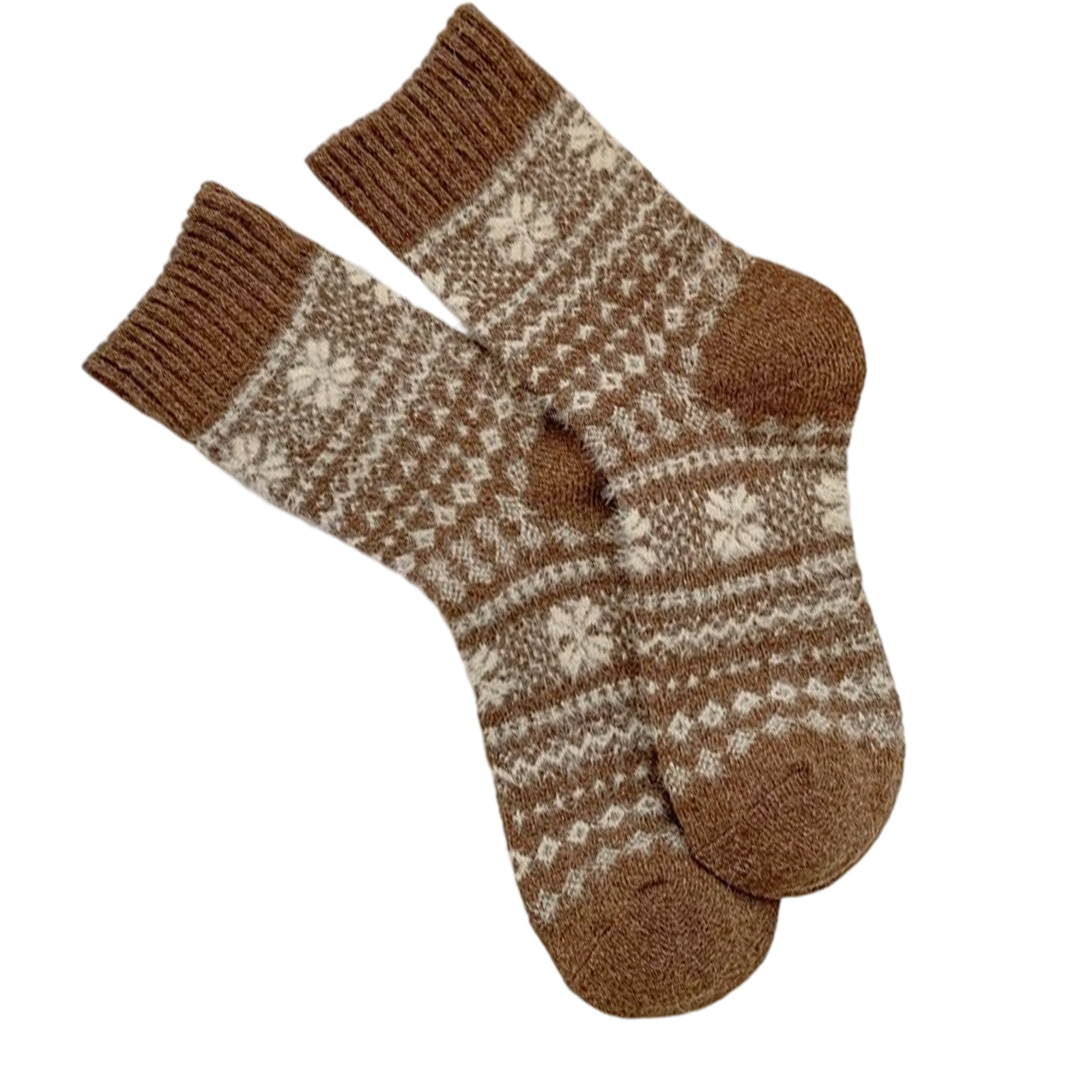 1Pair Soft Wool Socks Winter Warm Crews Socks Knitted Thick Ankle Sock ...