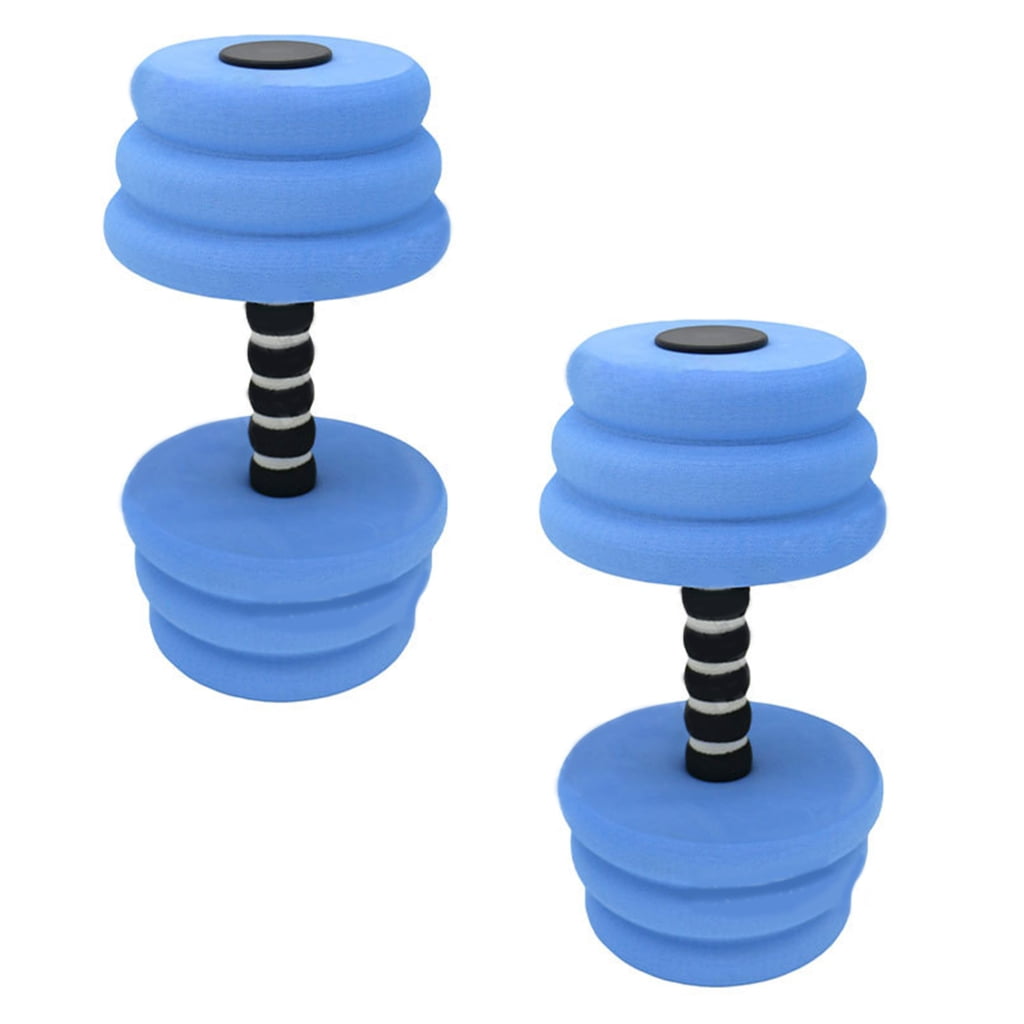 1Pair Thread EVA Foams Dumbbells Aquatic Exercise Dumbells Fitness ...