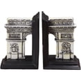 1Pair Triumphal Arch Pattern Bookends Metal Book End Holder For ...