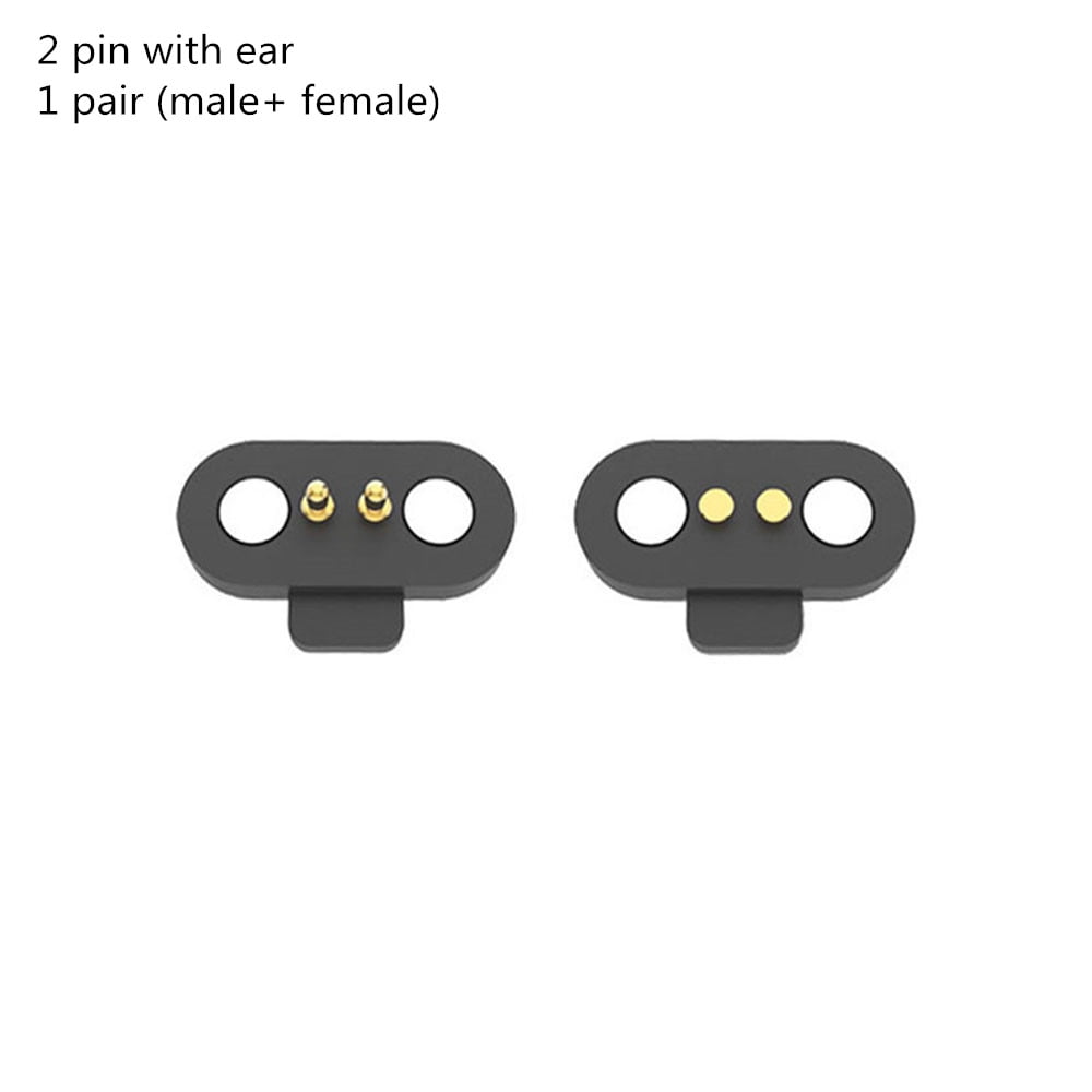 1Pair Waterproof Magnetic Pogo Pin Connector ，2/3/4/5P 12V 1A Pogopin Male Female 2.5 MM Through ...