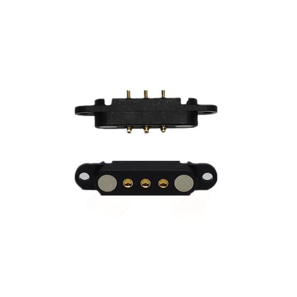 1Pair Waterproof Magnetic Pogo Pin Connector ，2/3/4/5P 12V 1A Pogopin Male Female 2.5 MM Through ...