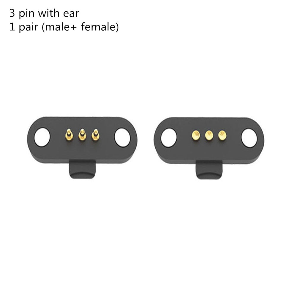 1pair Waterproof Magnetic Pogo Pin Connector ,2345p 12v 1a Pogopin Male Female 25 Mm Through