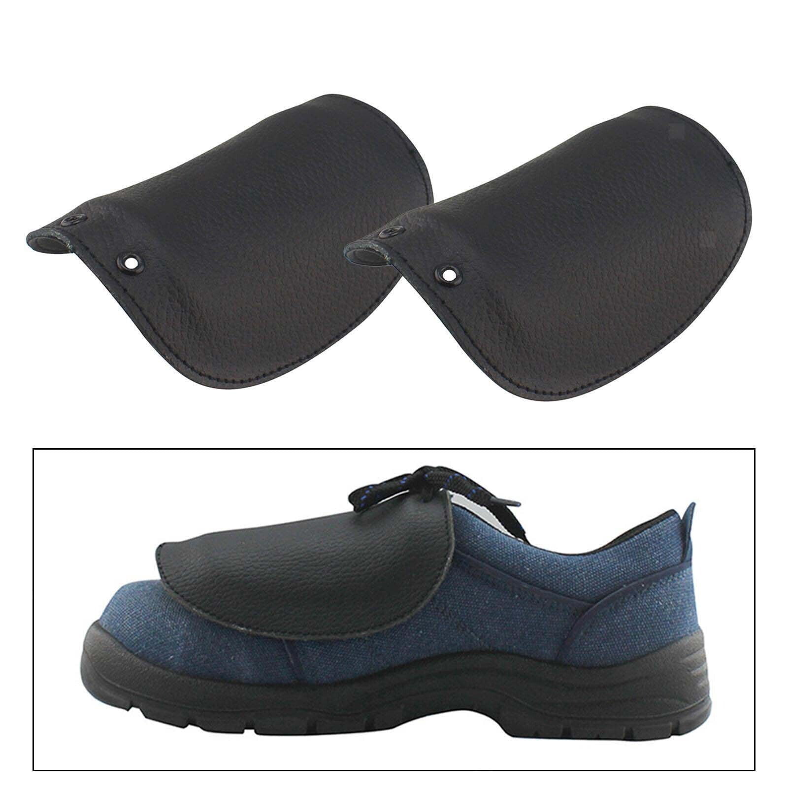 1Pair Welder Lace up Shoe Cover Anti Smash Safety Boots Shoes Toe Caps ...
