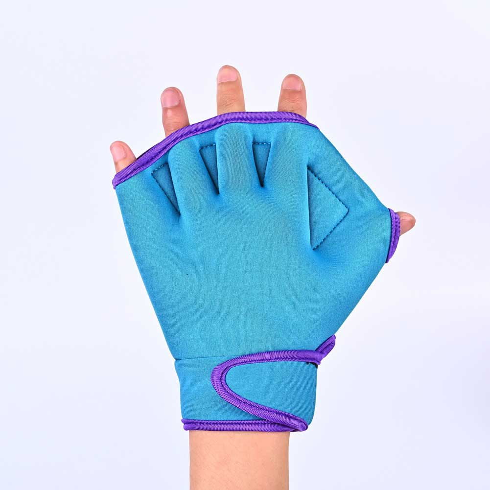 1Pairs Swimming Aquatic Gloves Hand Swim Training Gloves Pool Swimming ...