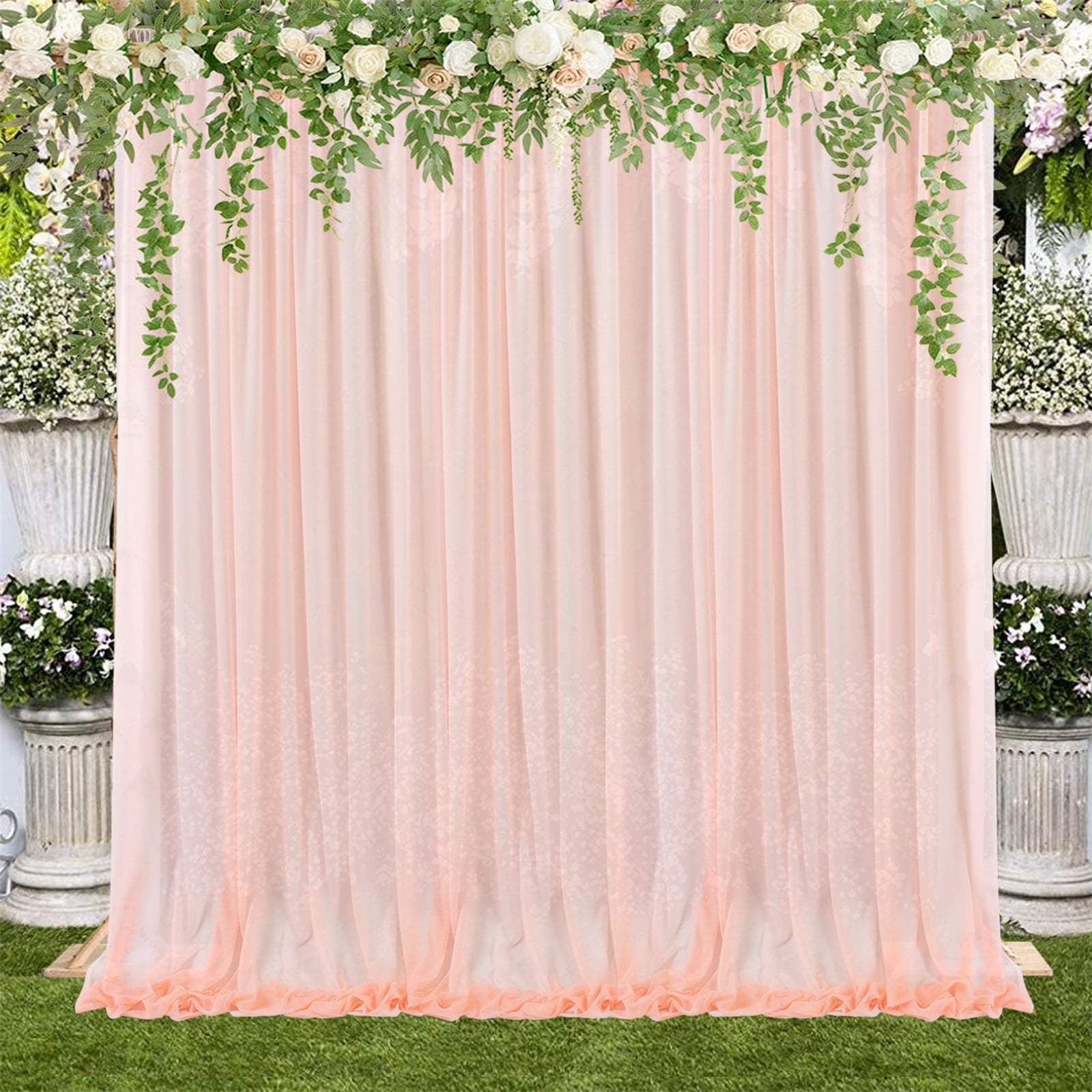 1Panel Net Gauze Shade Wedding Photo Prop Curtain Home Decor ...