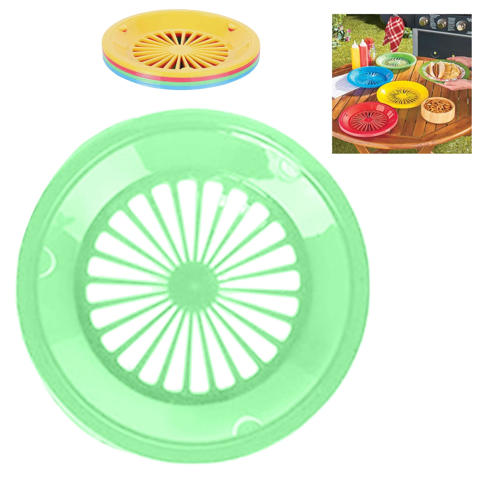 1Paper Plate Holders with Snap-in Grooves 10 Inch Plastic Paper Plate ...