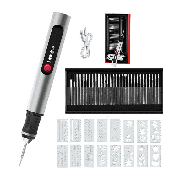 1Pc 0.63x4.72Inch Electric Engraving Pen Cordless Micro Carving Pen ...