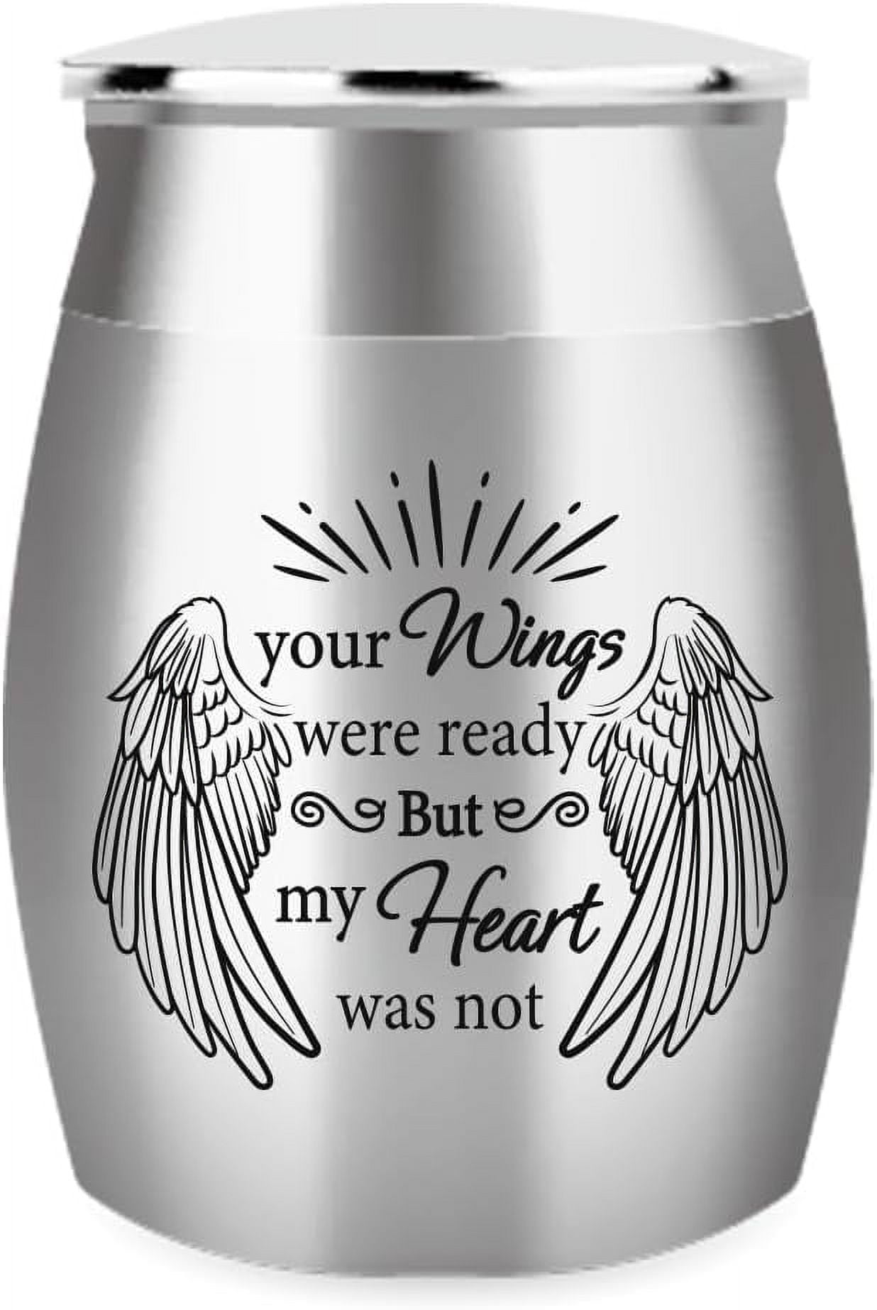 1Pc 1.57 Inch Mini Stainless Steel Cremation Urn Pet Memorial Small ...