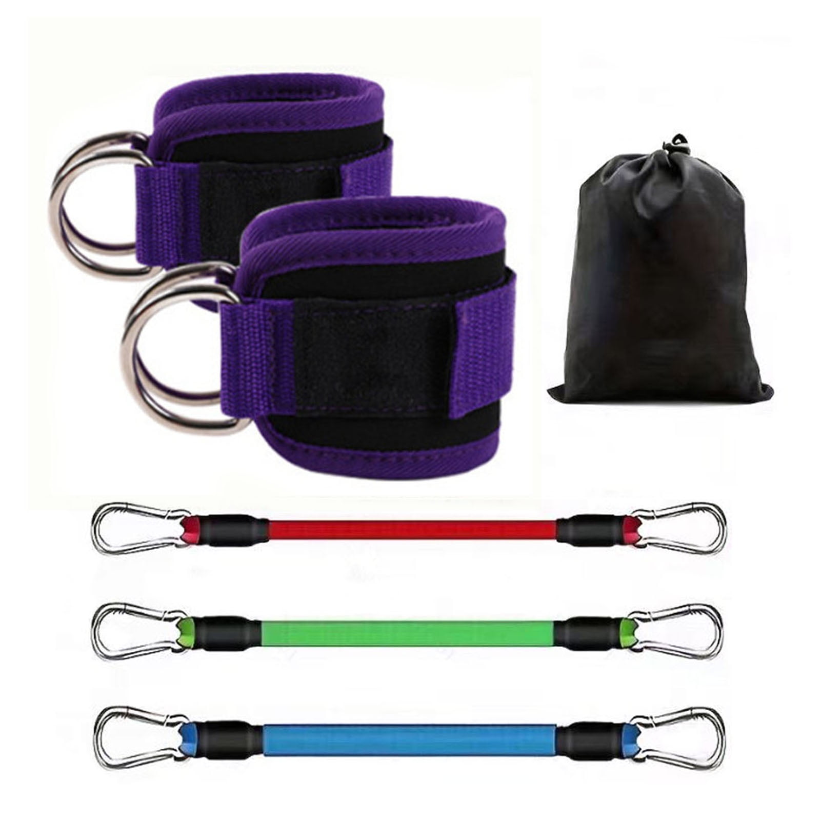 1Pc/1 Set Ankle Resistance Band with Adjustable Ankle Cuff Hip Gluteus ...