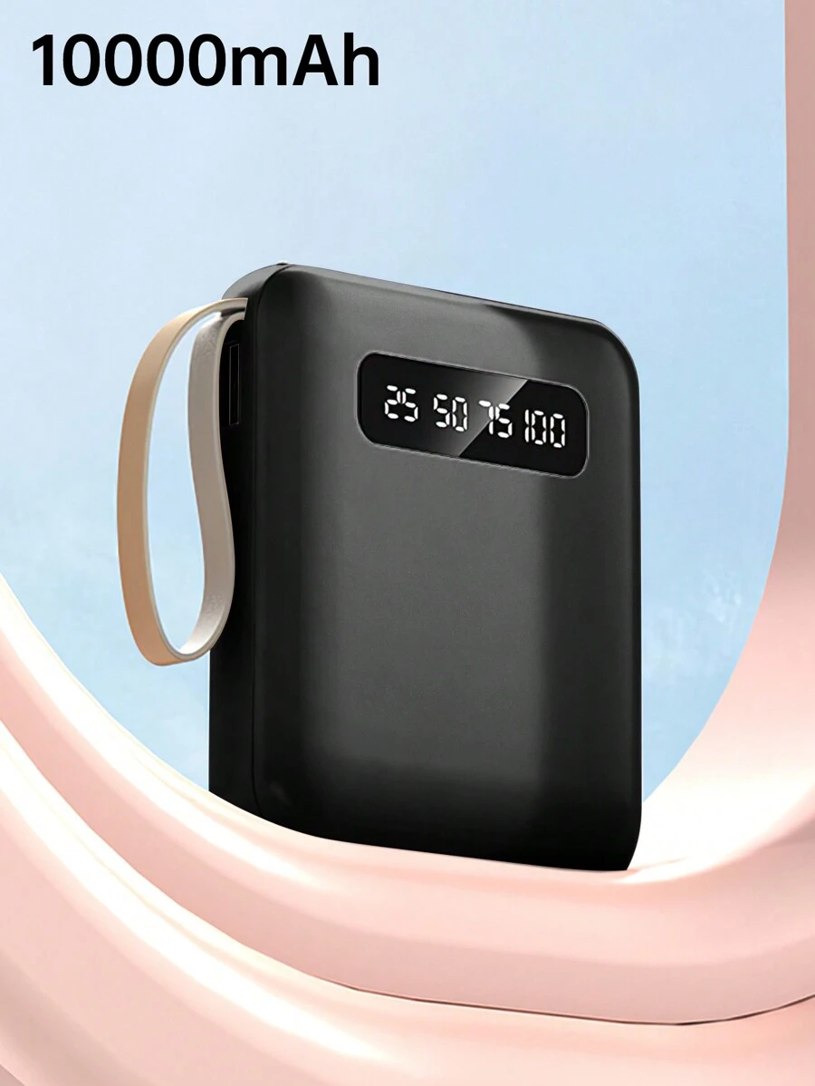 1Pc 10000mAh 10W Emergency Portable Power Bank, One Input And Three ...