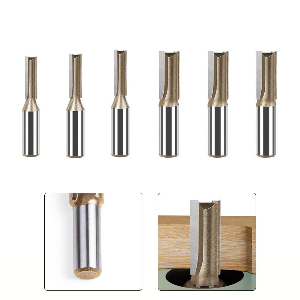 1Pc 12.7Mm H30Mm Straight Bit Two Flutes Router Bit Cnc Milling Cutter ...