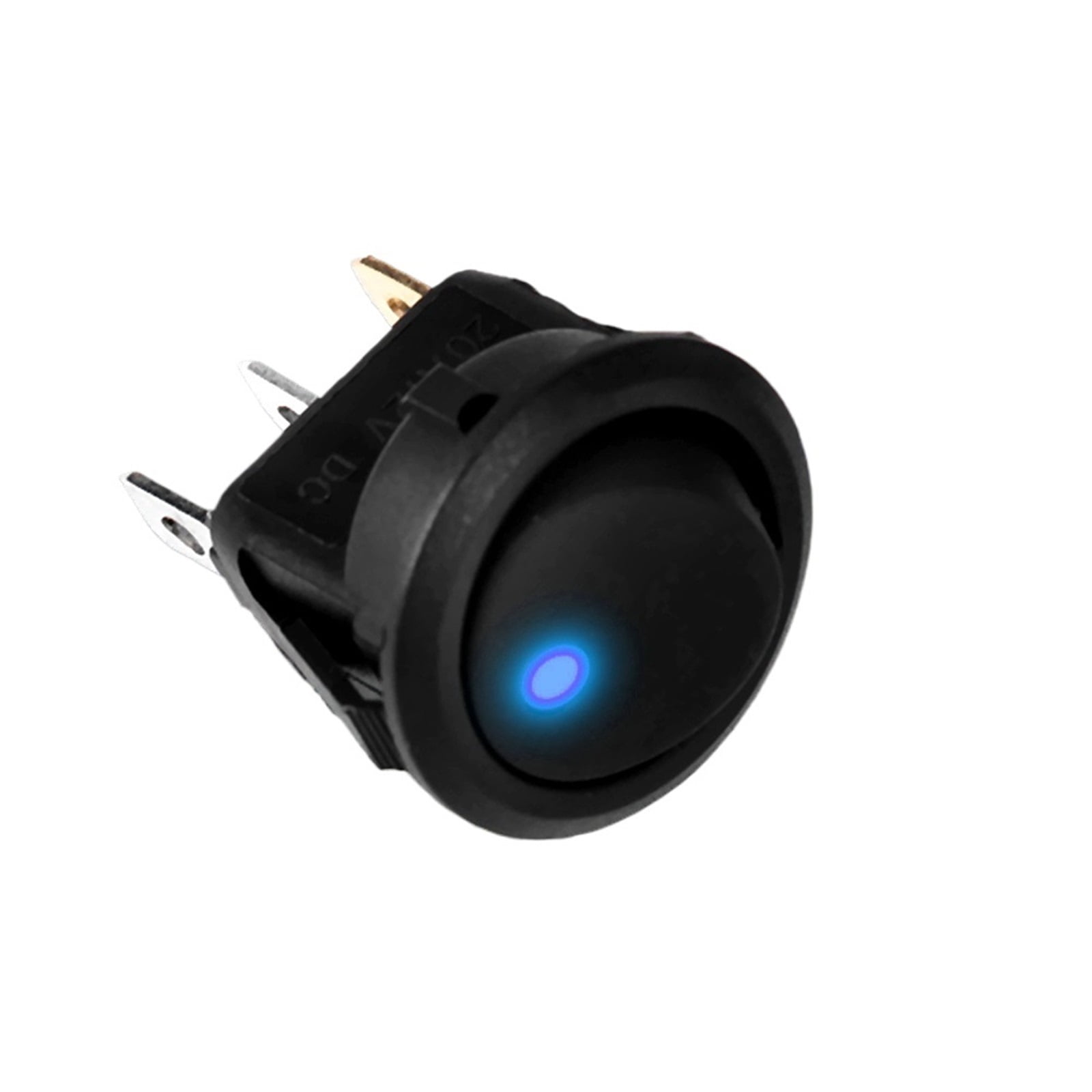 1Pc 12V DC Waterproof Round Rocker Switch Dot Car Van Boat LED ...