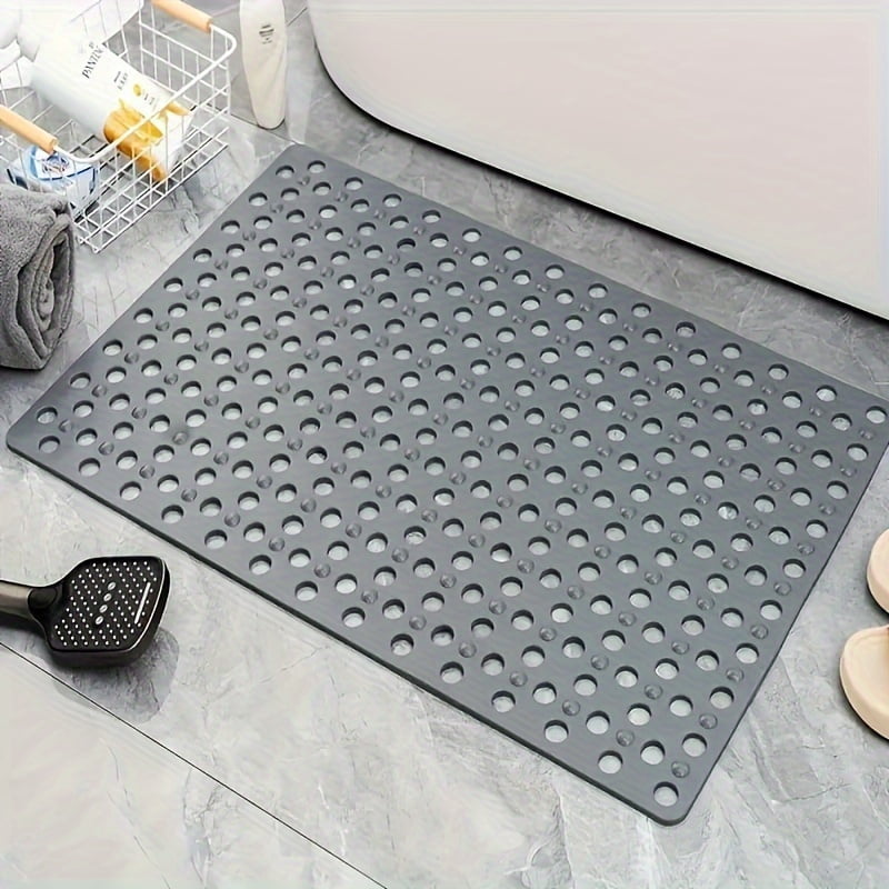 1Pc 14X27 Inch Anti Slip Bathroom Mat With Suction Cup Anti Slip Mat ...