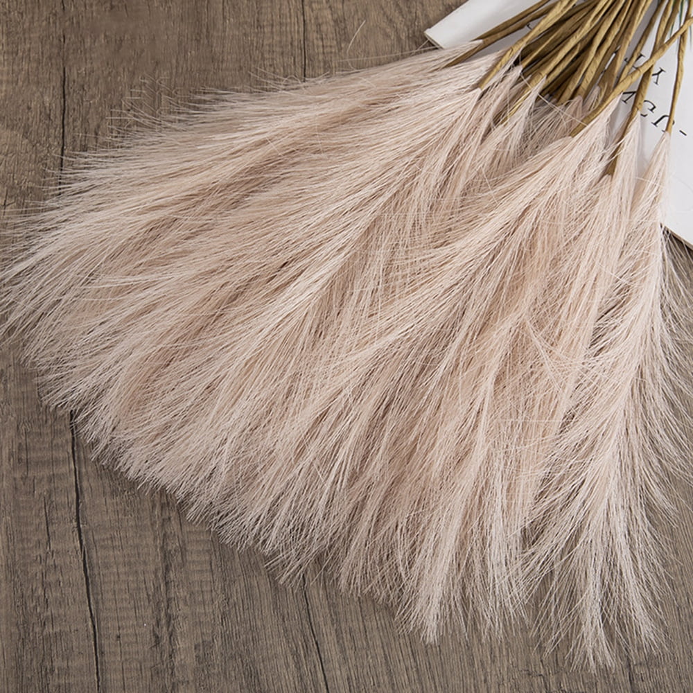 1Pc 19.29"/ 1.61FT Faux Pampas Grass Large Tall Fluffy Artificial Fake ...
