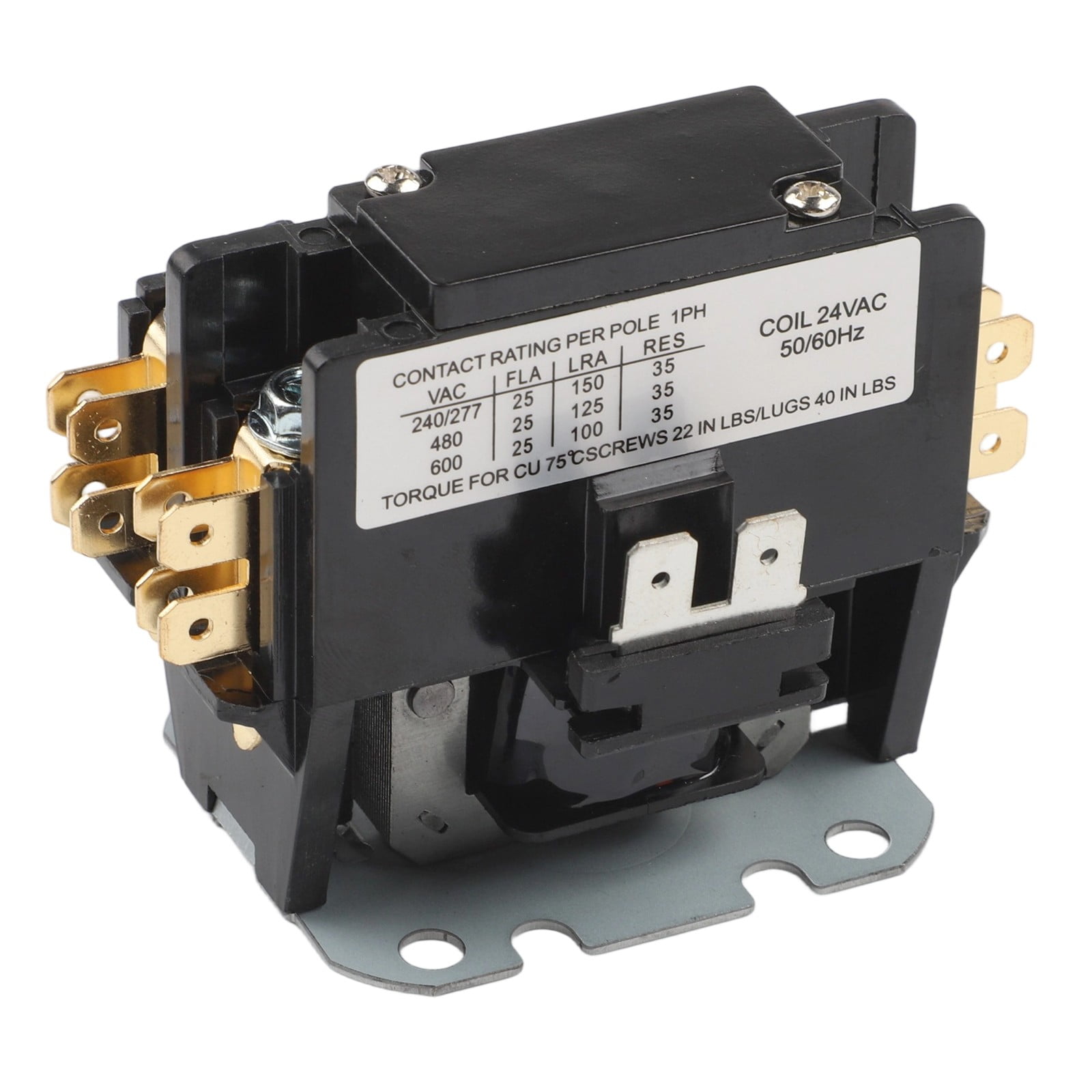 1Pc 1Poles 25 Amp Coil 24-220V Ac Air Conditioner Condenser Compressor ...