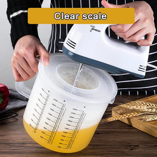 1Pc 2.5L Large Capacity Baking Measuring Cup Scale Kitchen Mixing Bowl ...