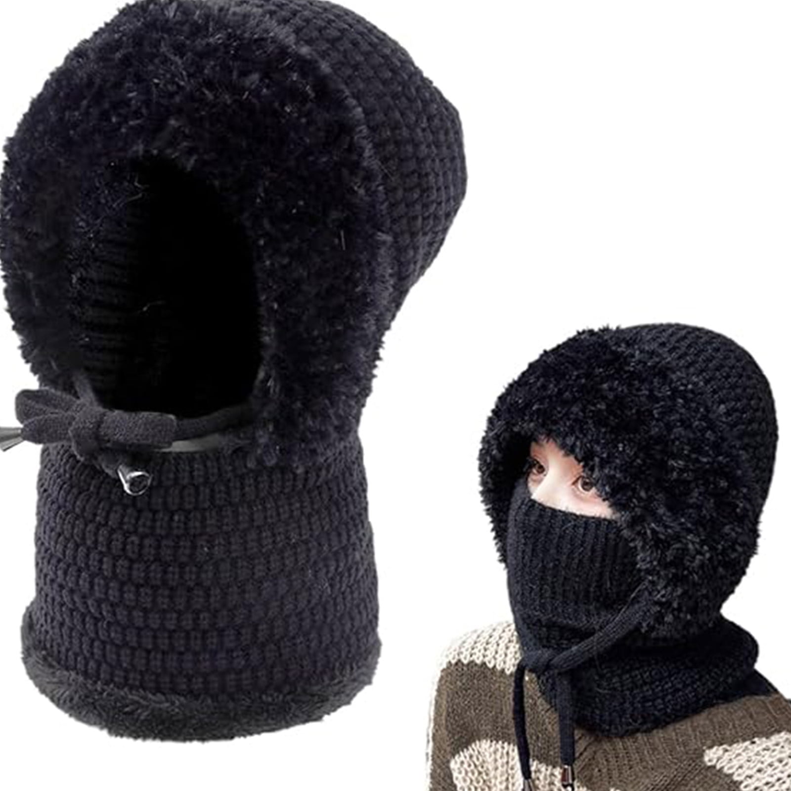 1Pc 2026 New 3-in-1 Beanie Hat with Scarf and Mask,Mask Hooded ...