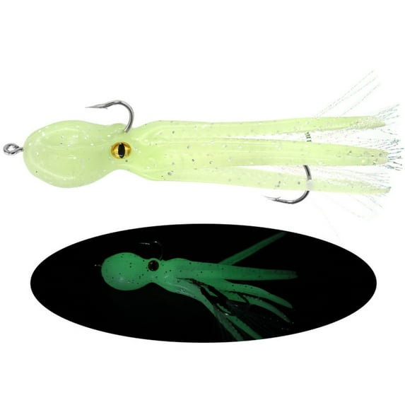 1Pc 22G/11Cm Double Hook Octopus Fishing Lure Artificial Silicone Soft Baits Octopus Swimbaits ...