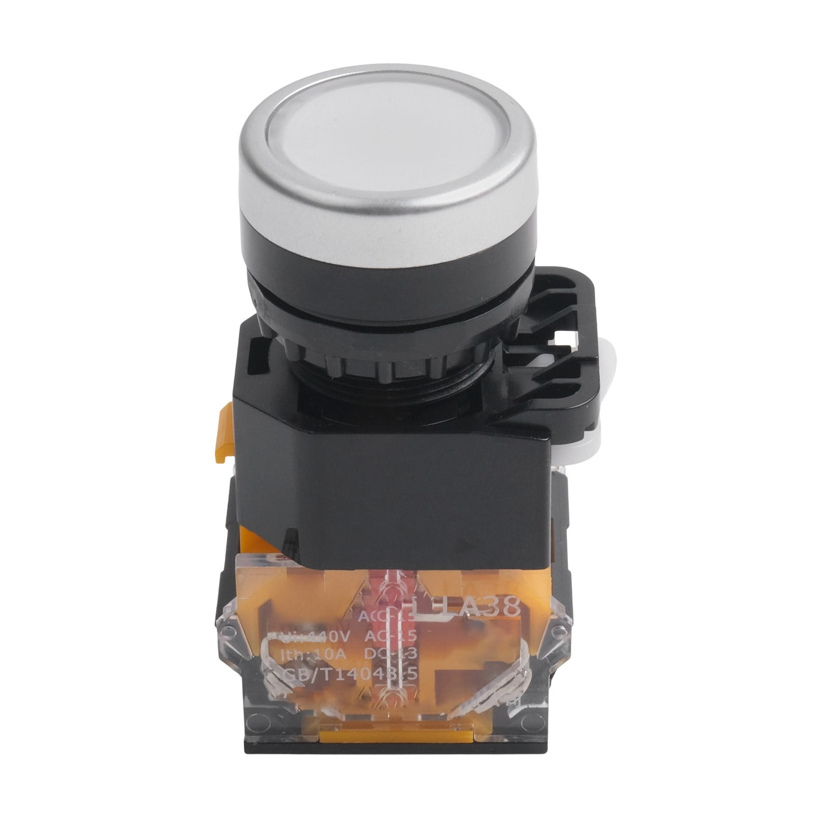 1Pc 22MM Momentary Push Button Switch Push Type La38-11 1No 1Nc Switch ...