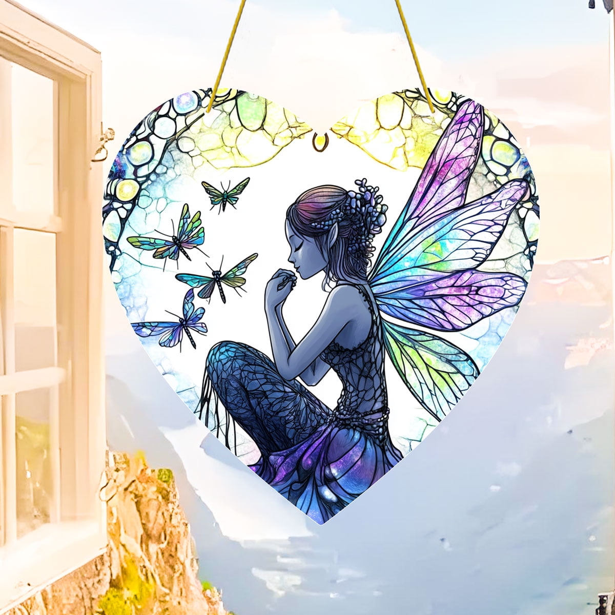 1Pc 2D Flat Acrylic, ‘Elf's Fantasy Reverie’ suncatchers acrylic ...