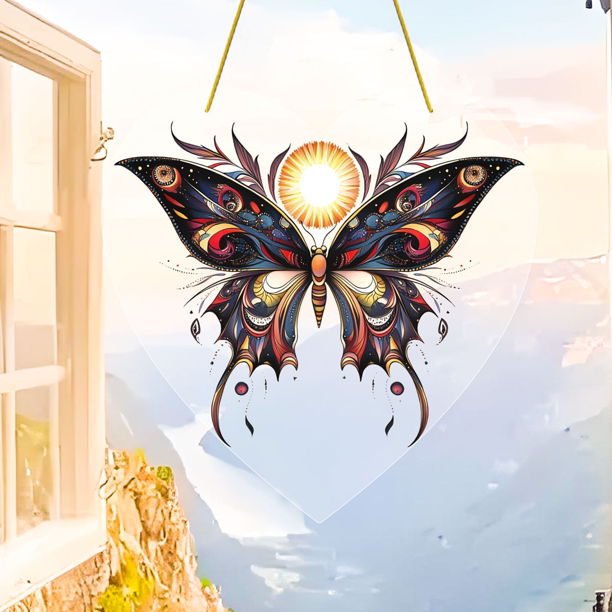 1Pc 2D Flat Acrylic, ‘Phantom Spirit Butterfly’ suncatchers acrylic ...