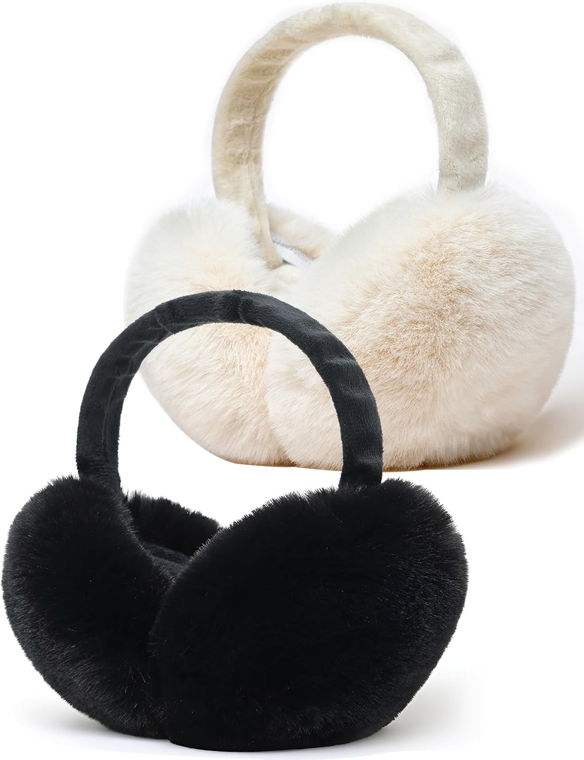 1Pc/2Pcs Ear Muffs for Winter Women Adjustable & Foldable Earmuffs ...