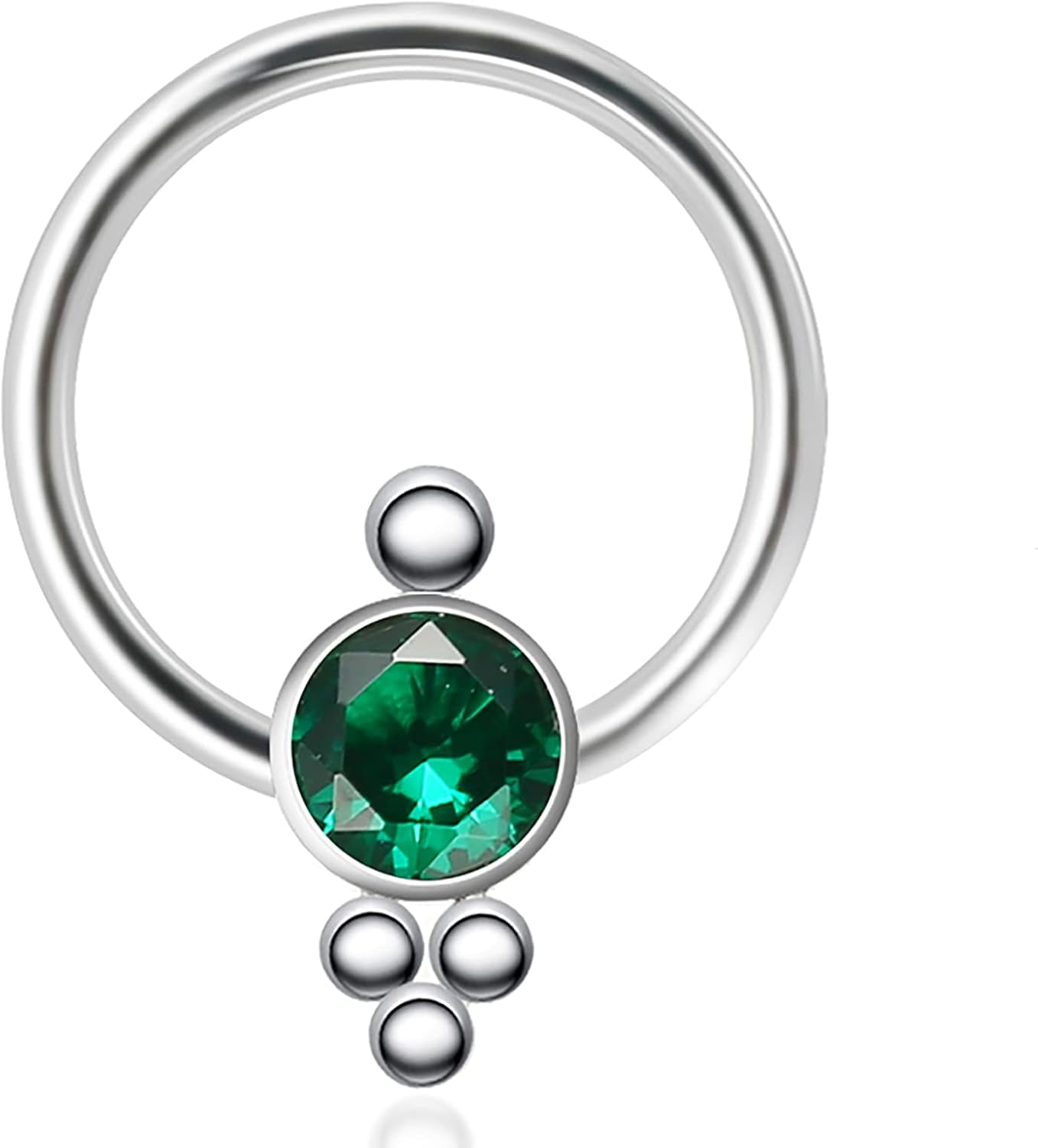 1Pc/2Pcs Hypoallergenic 16G 8Mm/10Mm G23 Titanium Captive Bead Ring ...