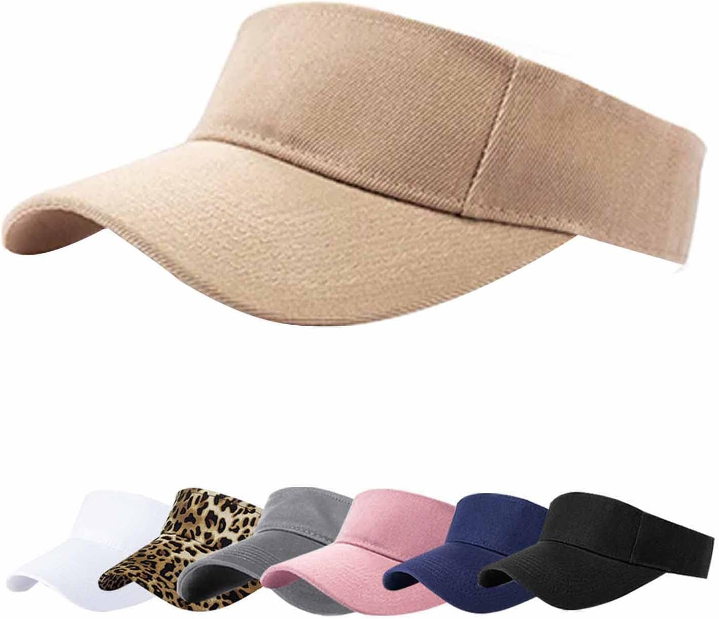 1Pc/2Pcs Sun Visor Hats for Women Men Adjustable UV Protection Outdoor ...
