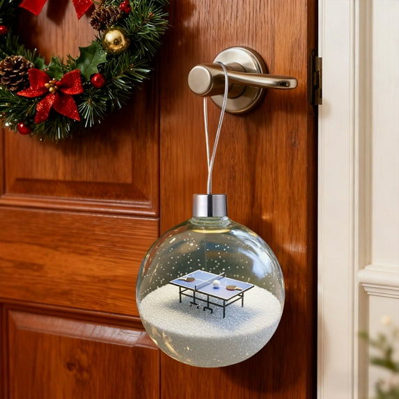 1Pc 3.15In Snow Scene Ball Sports Christmas Ornaments,Sports Ornaments ...