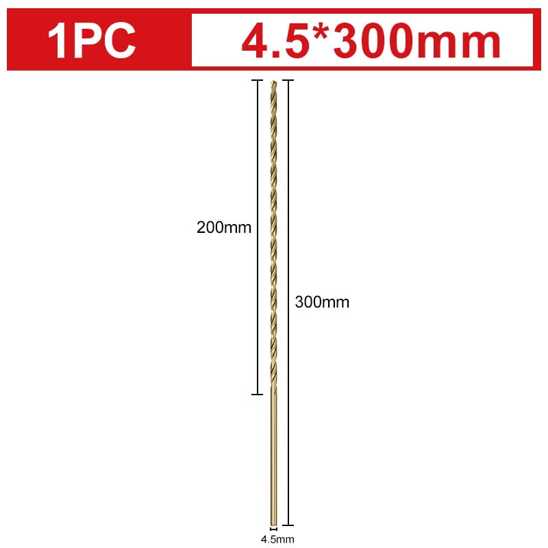 1Pc 300mm Extra Long M35 Cobalt Auger Twist Drill Bit 2.5mm-10mm for ...