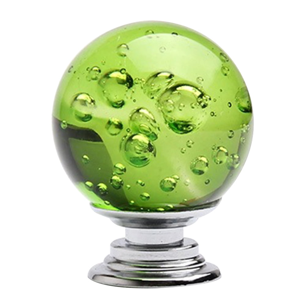 1Pc 30MM Single Hole Bubble Crystal Knobs Glass Cabinet Knobs Drawer Pulls Handle for Home ...
