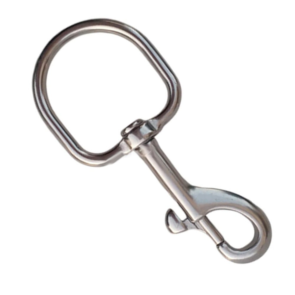 1Pc 316 Stainless Steel Swivel Eye Bolt Spring Snap Hook Marine Diving ...
