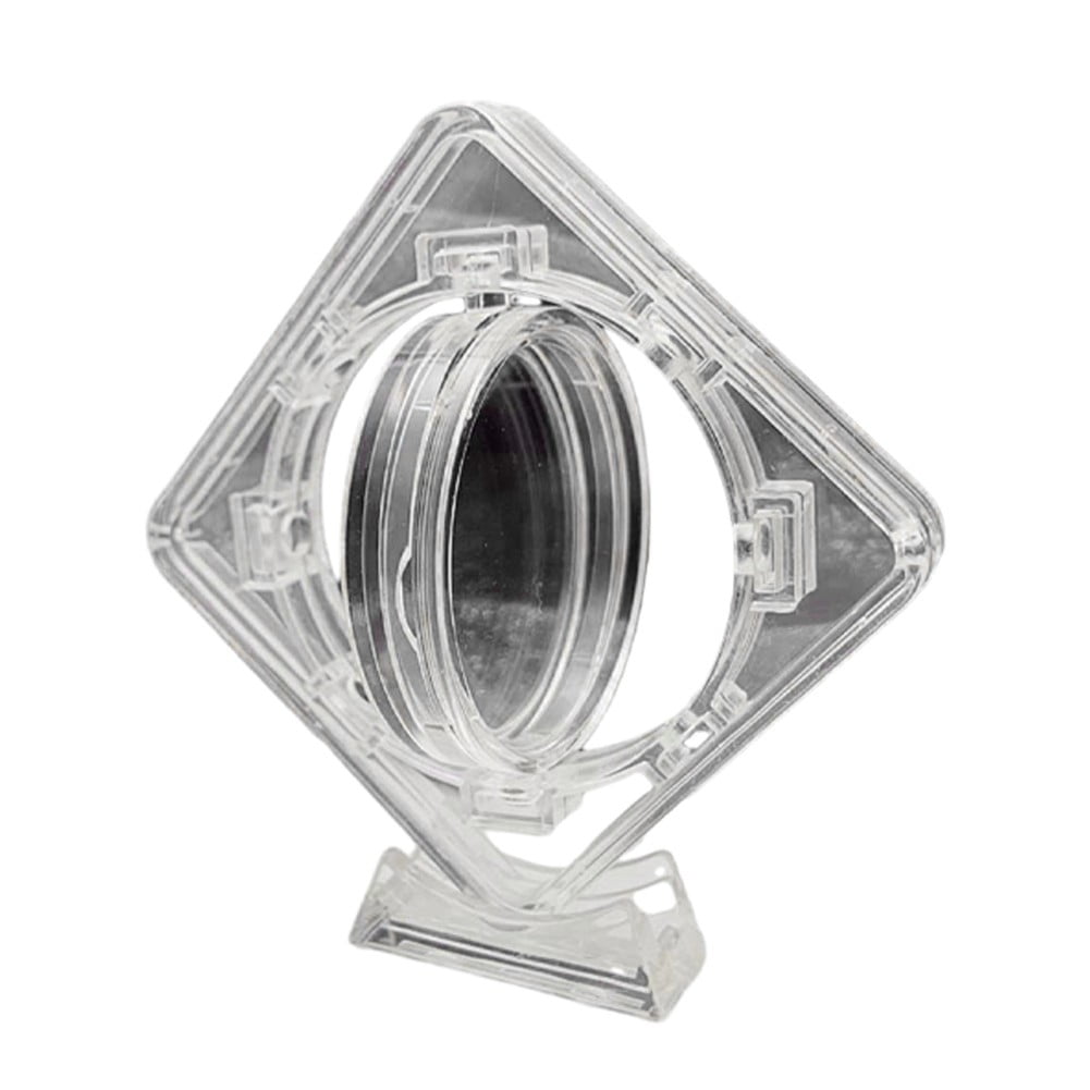 1Pc 4cm Acrylic Coin Display Case Transparent Box Commemorative Medal ...