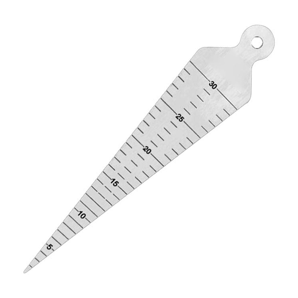 1Pc 5-30Mm Taper Gauge Feeler Gap Hole Measure Wedge Aperture Scale ...