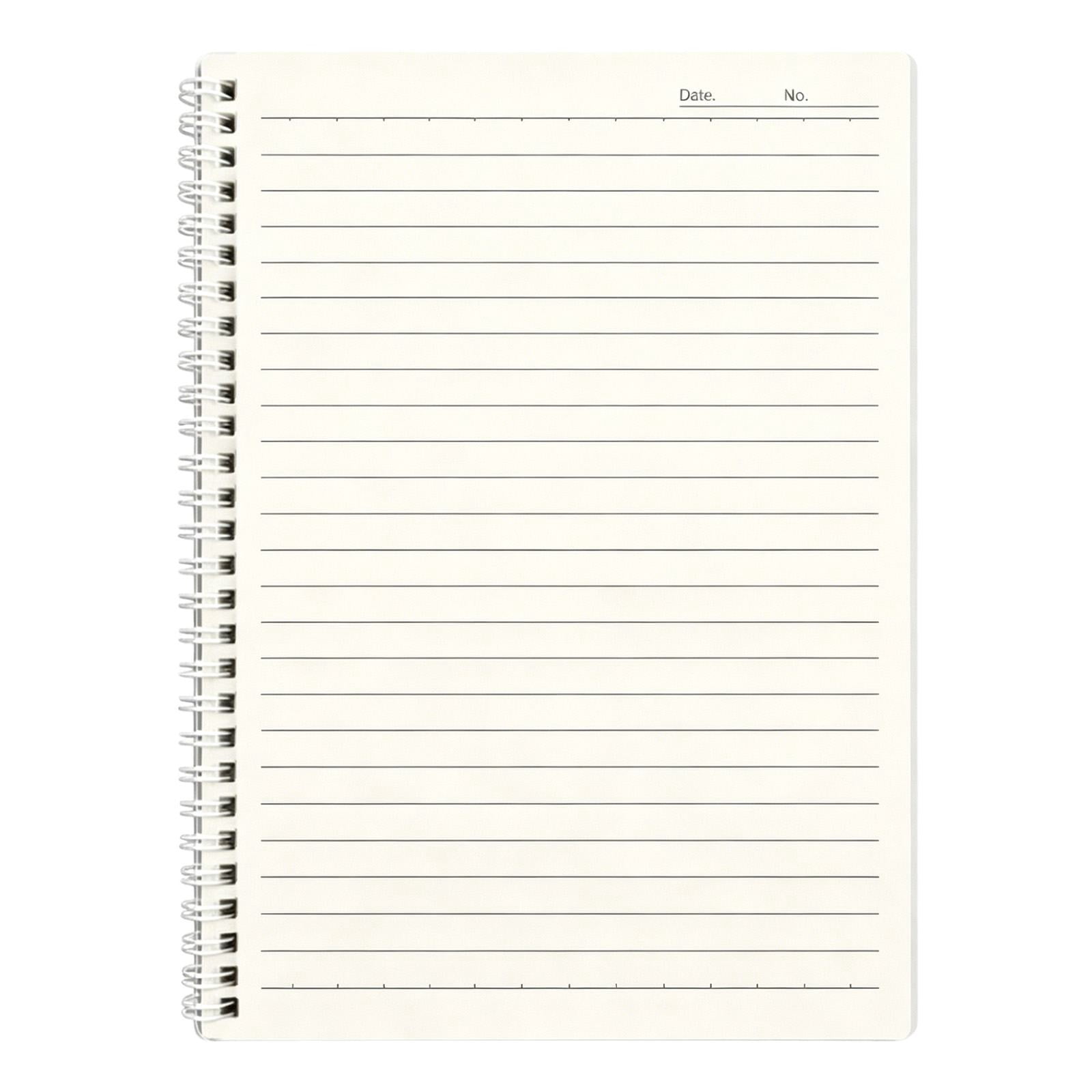 1Pc 6.7"x9.8" B5 Spiral Notebook College Ruled, 60 Sheets Lined ...