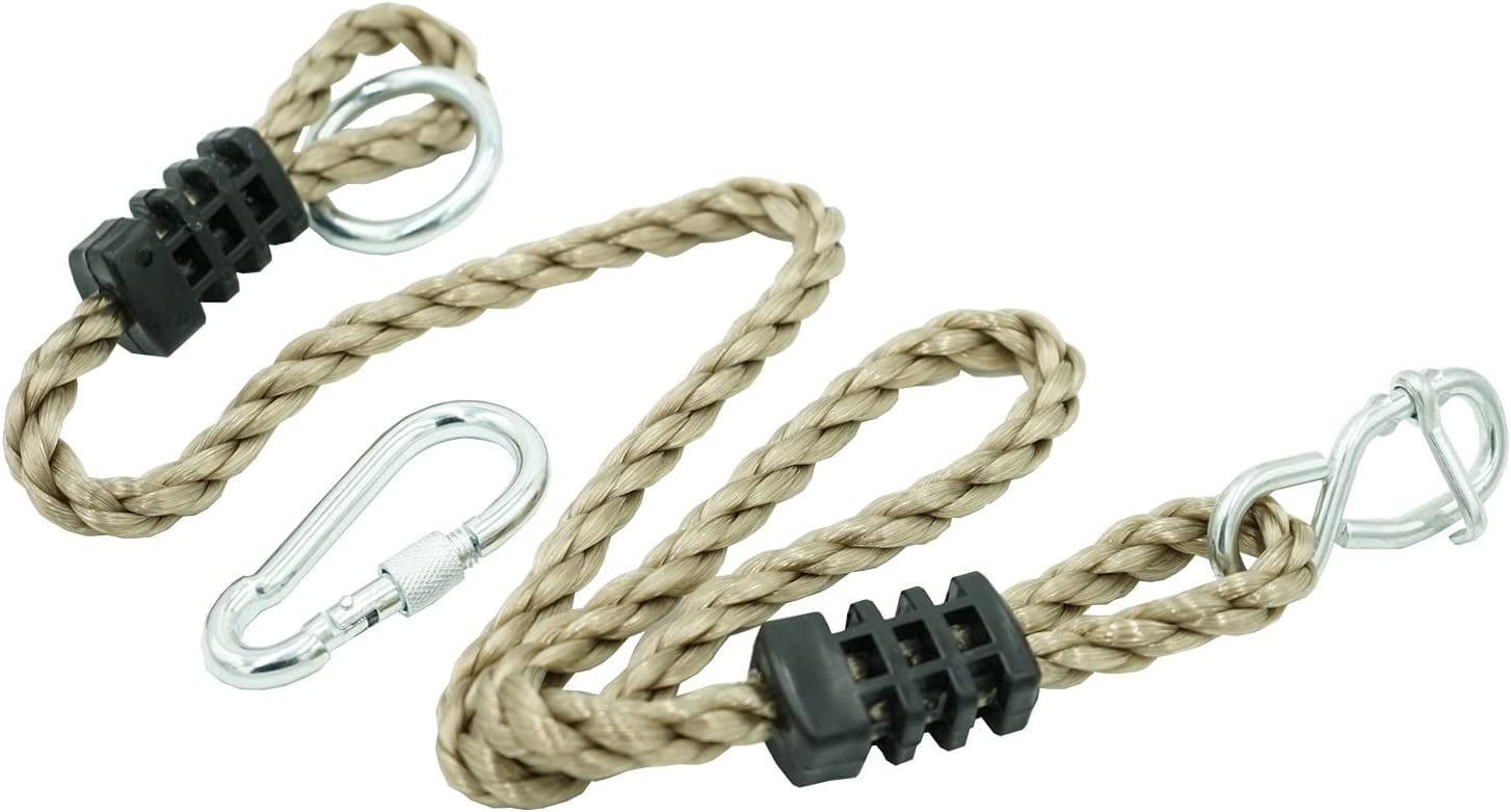 1Pc 60Inch Adjustable Nylon Rope Tree Strap with Carabiner for Outdoor ...