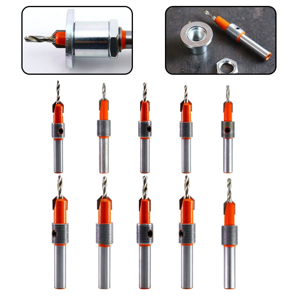 1Pc 8/10Mm Shank Hss Countersink Drill Bit Woodworking Router Bit Set ...