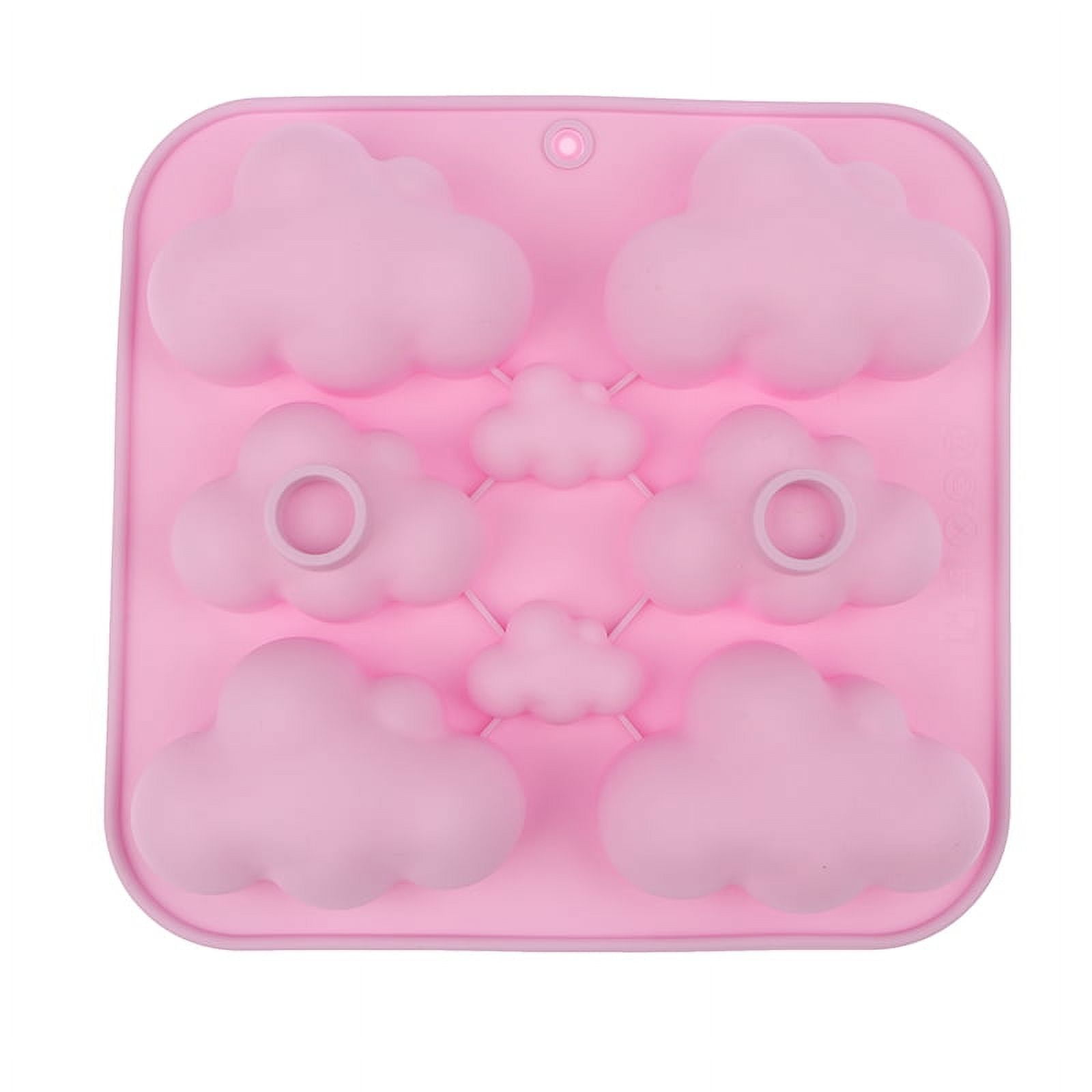 1Pc 8 Cavities Cartoon Cloud Silicone Mold DIY Candle Resin Plaster Making Set Chocolate Biscuit ...
