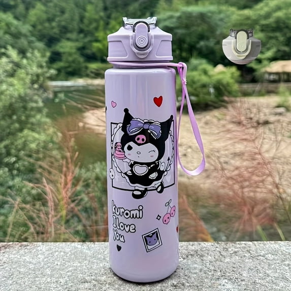1Pc 800ml/27oz cute cartoon Sanrio pattern theme, plastic straw cup ...