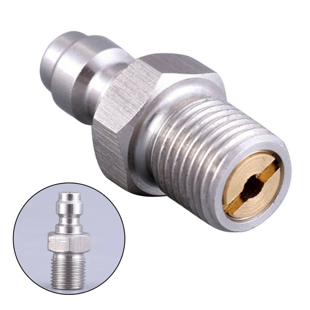 1Pc 8mm Male Thread Quick Connection Valve PCP Fill Nipple Plug M10/1 ...
