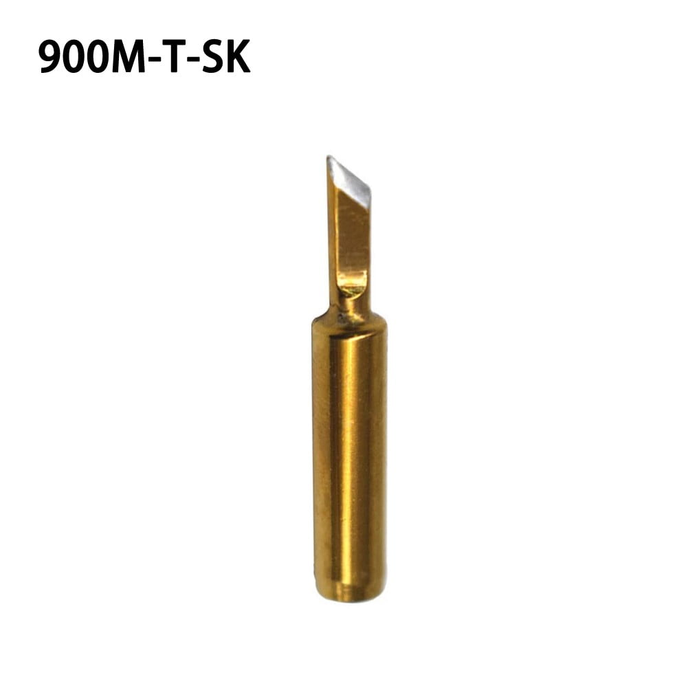 1Pc 900M-T Copper Soldering Iron Tips Gold -Free Welding Solder Tip Type I Sk - Walmart.com